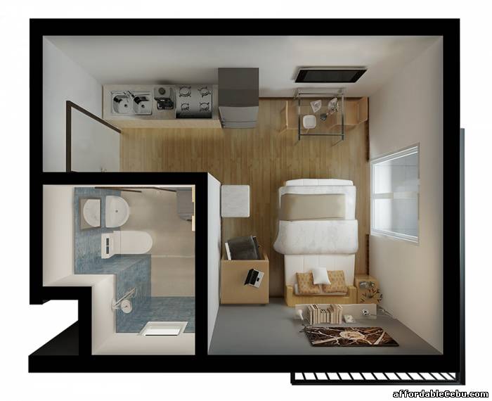 Affordable Studio Type Condo, Building 4 at MEVISA Garden Residences ...